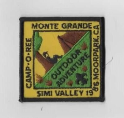 1986 Camp-O-Ree Monte Grande Simi Valley Moorpark, Ca. BLK Bdr. [AR ...