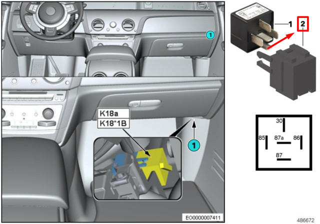 OEM BMW Relay Mount Holder Base Socket Bracket 61131389113 for sale ...