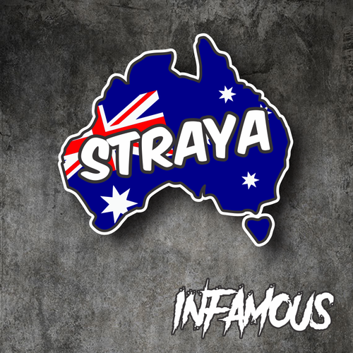 Straya Aussie Map Australian bogan Sticker Decal Funny Aussie 4x4 4WD ...