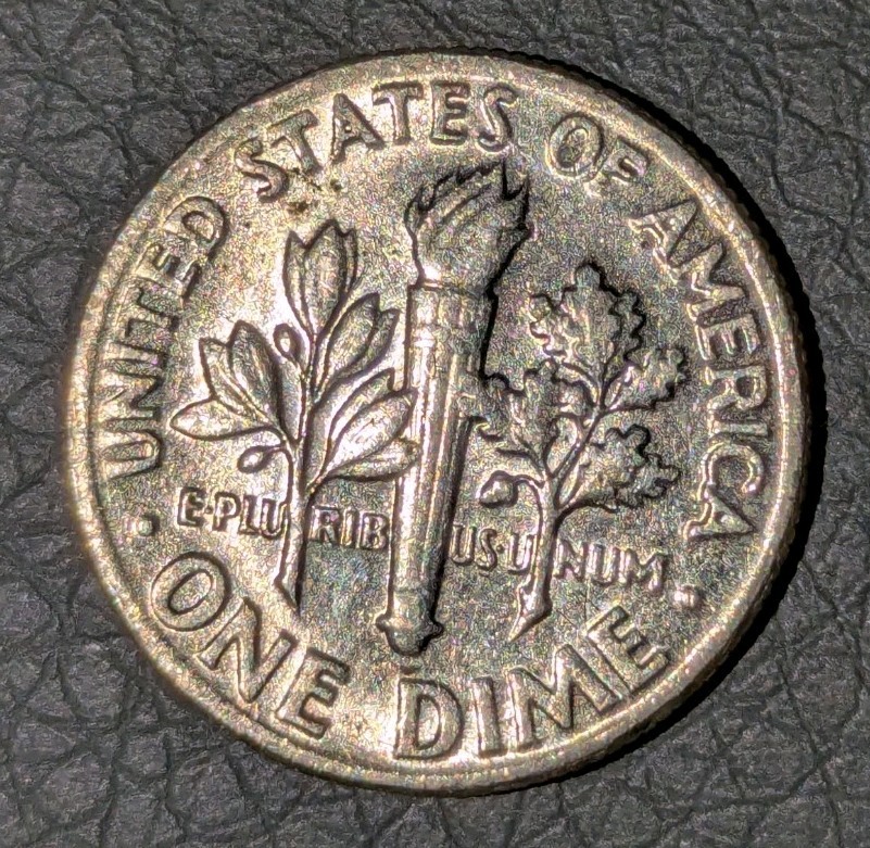 1975 10c Roosevelt Dime STRONG POLISHED DIES SCRATCHING DIE ERROR EXTRA ...