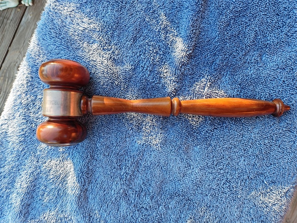 Vintage Masonic Gavel W/Sound Block Personalized Worshipful Master ...