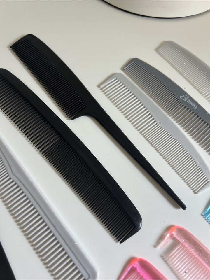 Vintage Comb Lot USA Unbreakable Expressions Vietnam Transparent ...