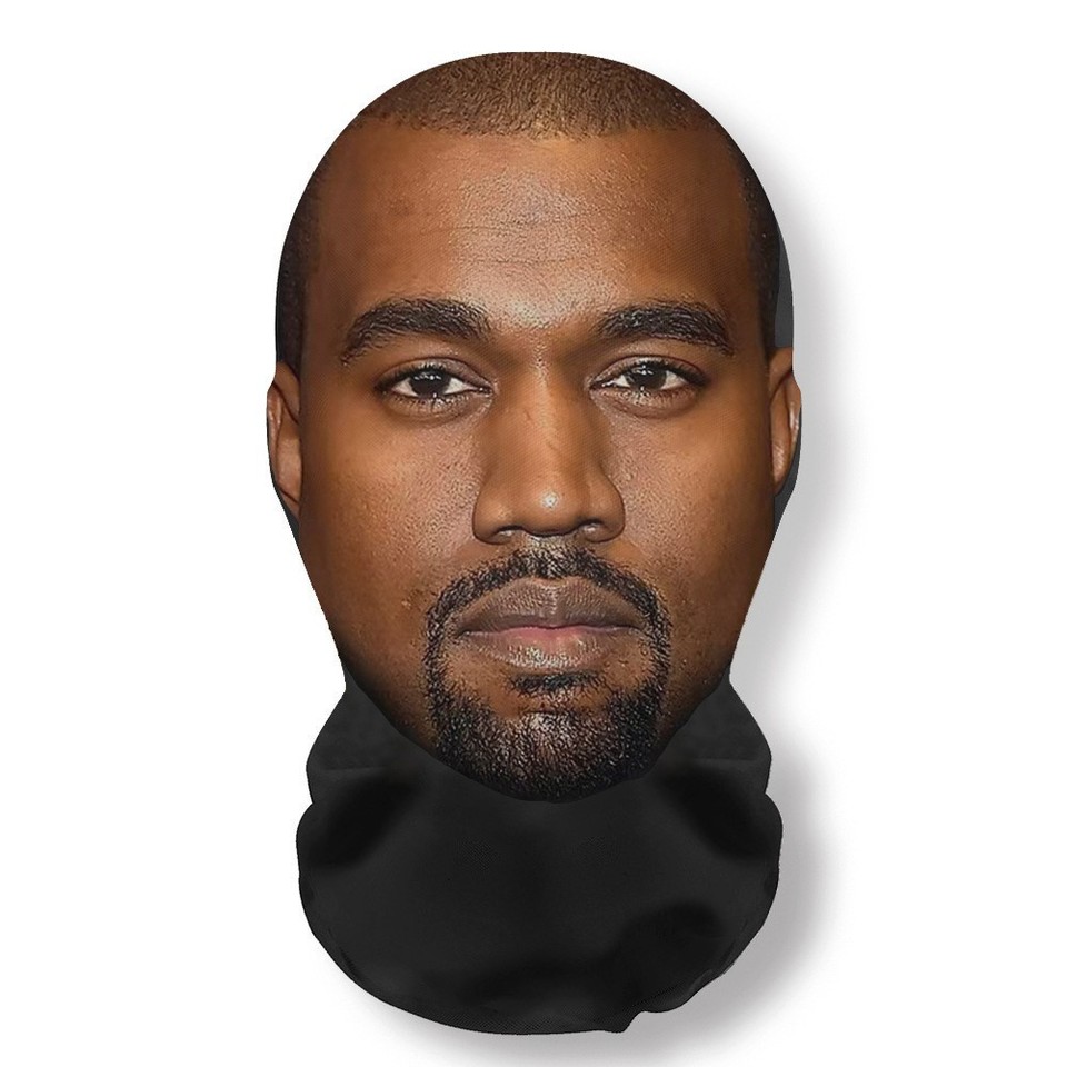 Kanye West American professional rapper mask full face funny cosplay ...
