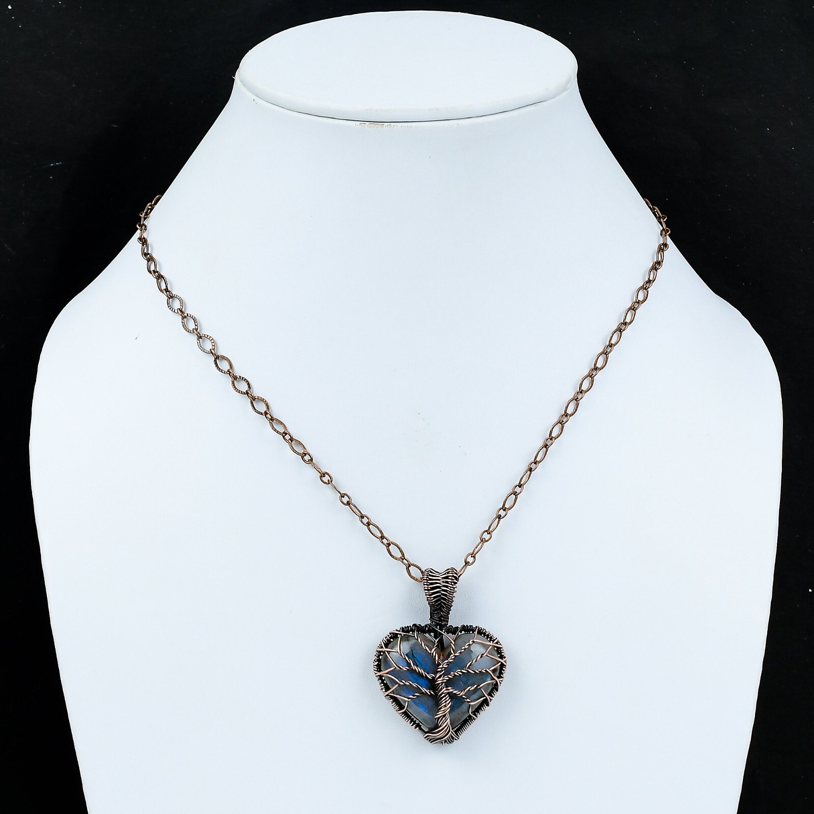 Labradorite Copper Mum Gift Wire Wrapped Tree Of Life Pendant 1.77" | eBay