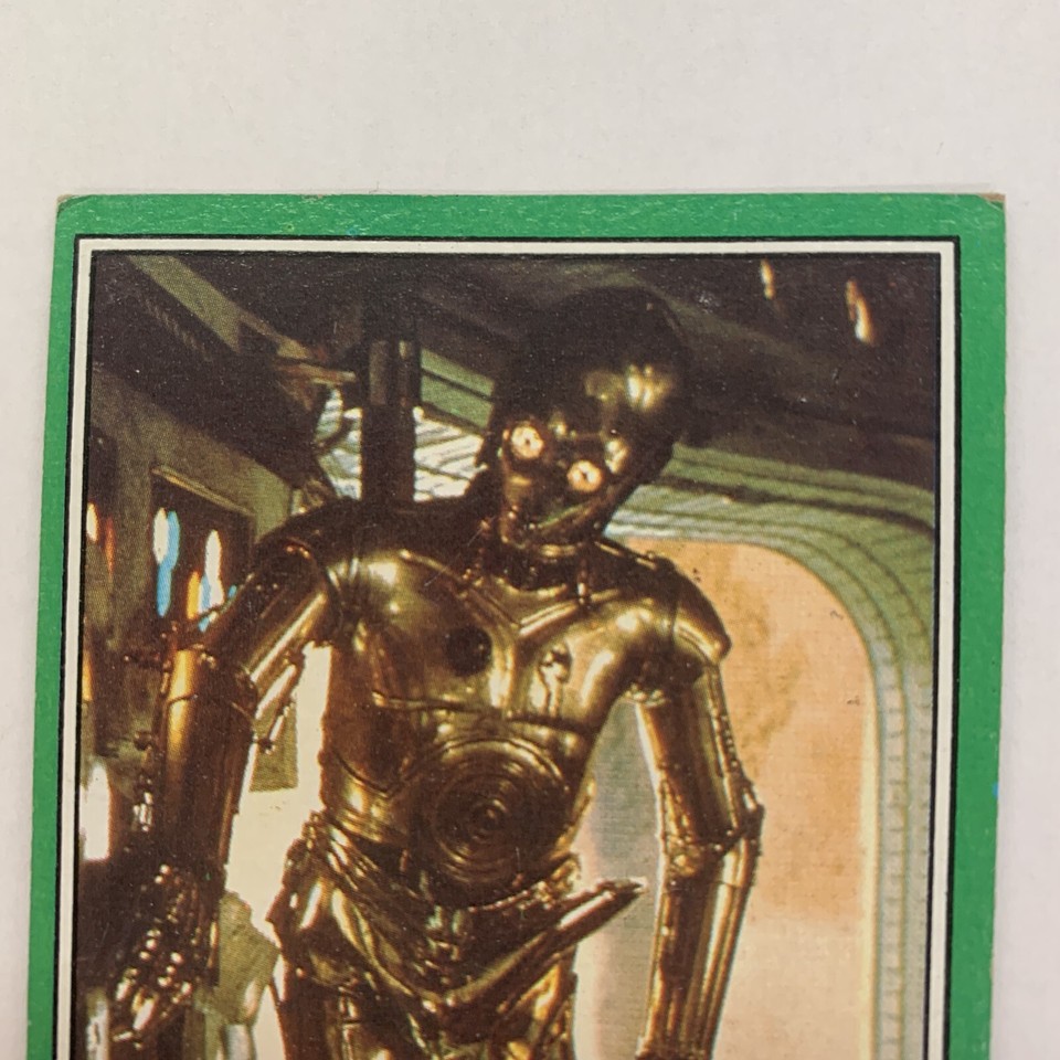 1077 Topps Star Wars #207 C-3PO Anthony Daniels error card Goldenrod | eBay