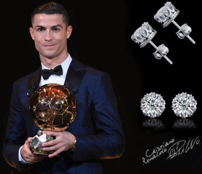 Men’s/Boy’s: RONALDO 18ct White Gold Cubic Zirconia 8mm Crown Crystal ...