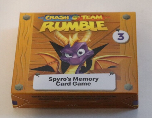 Spyro Team Rumble McDonald's Spyro Memory Card Game | eBay