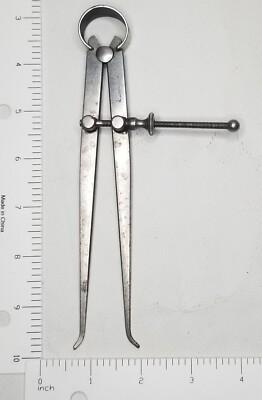 Vintage L.S. Starrett 6” Spring Dividers Inside Caliper Athol Mass ...