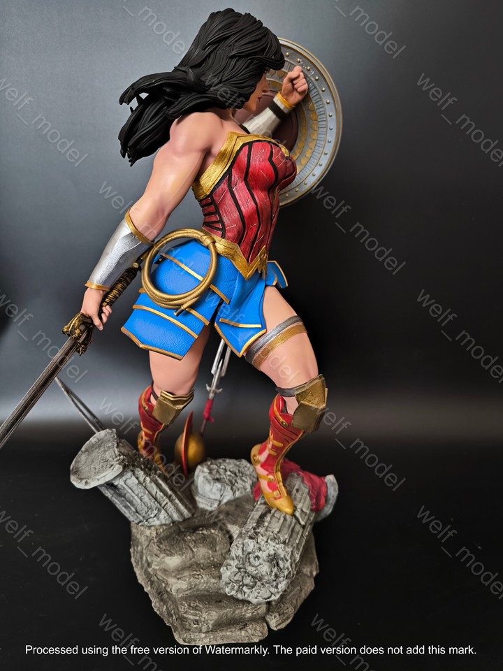 Painted Wonder Woman Statue 1/4 Figure | eBay