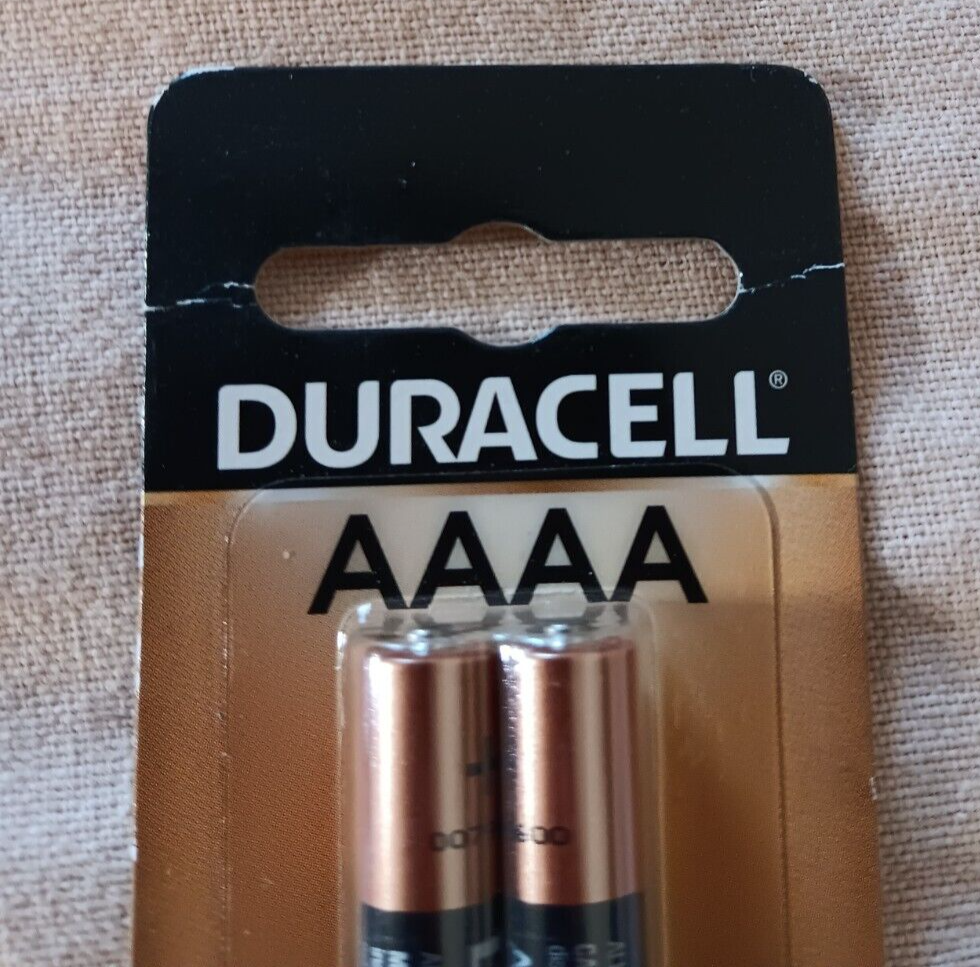 Duracell AAAA 1.5 V Alkaline Batteries - Pack of 2 Exp 3/2025 | eBay