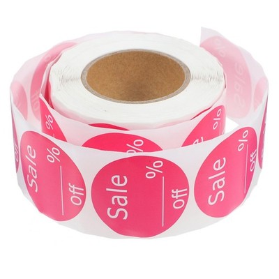 Round Stickers Labels Circle Retail Sale Signs Supermarket Pricing ...