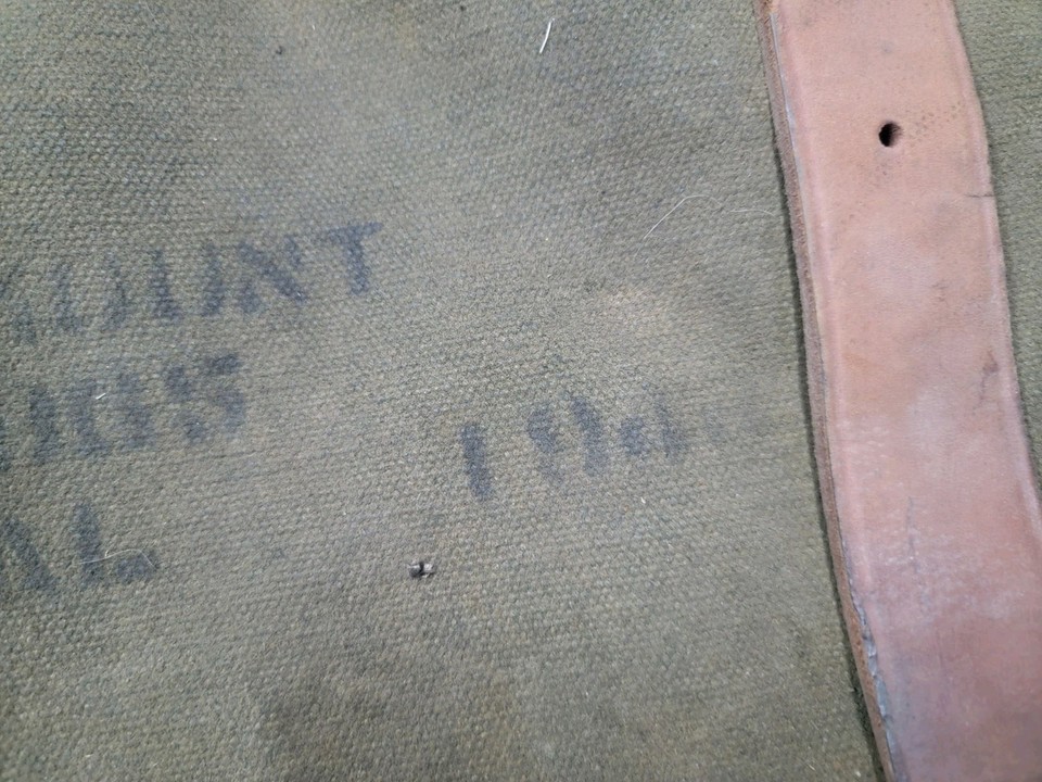 WWII US Army M1919 Browning .30 Cal Tripod Cover Canvas D71865 BMG ...