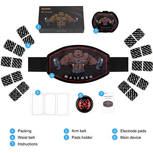 Electronic Abs Toning Training Belt - 9 Modes Pulse Abdominal Stomach ...