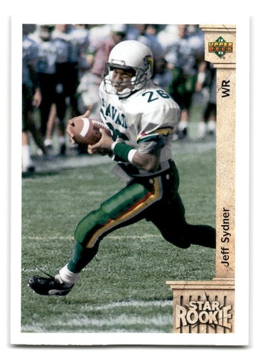 Jeff Sydner 1992 Upper Deck FOOTBALL #29 Philadelphia Eagles Rookie RC ...