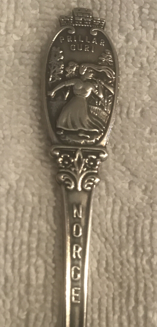 Vintage Norway Norge Prillar Guri Souvenir Spoon 60 GRMS | eBay