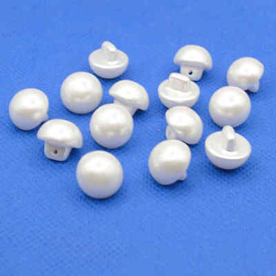 PEARL WHITE HALF BALL DOMED SHANK BUTTONS 13mm | eBay UK