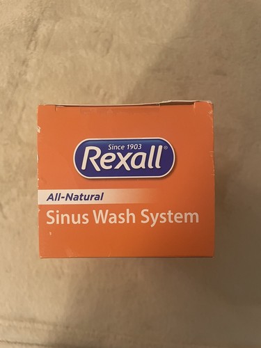 Sealed Box Rexall All-Natural Sinus Wash System (20 Saline Packets) Exp ...