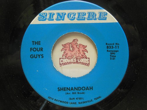 The Four Guys: Ruby / Shenandoah, 45 RPM VG (7F) | eBay