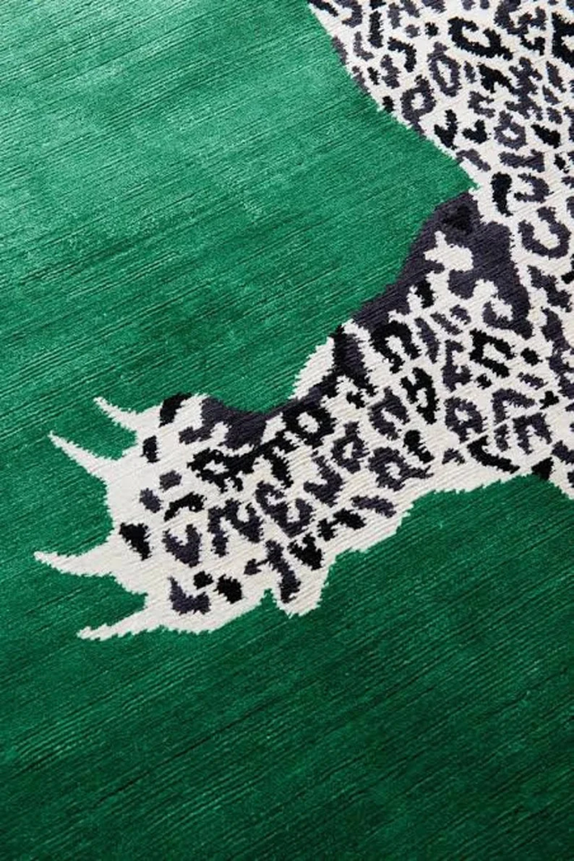 Indian Modern New Zealand Wool Hand Tufted Leopard Runner Rug Carpet | eBay