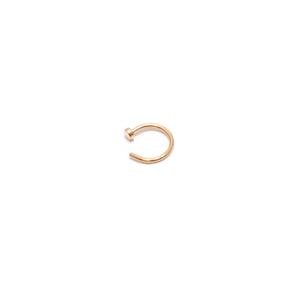 22G 20G 18G Nose Ring Hoop Stud 3 Anodized Titanium Surgical Steel Nose ...