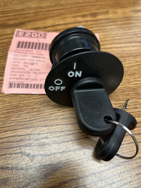 EZGO Key Switch for RXV Gas Golf Cart 2008 & up 611284 With Keys ...