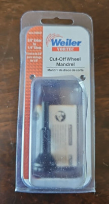 Weiler 36542 Cut-Off Wheel Mandrel 3/8" Arbor to 1/4" Stem F30 | eBay