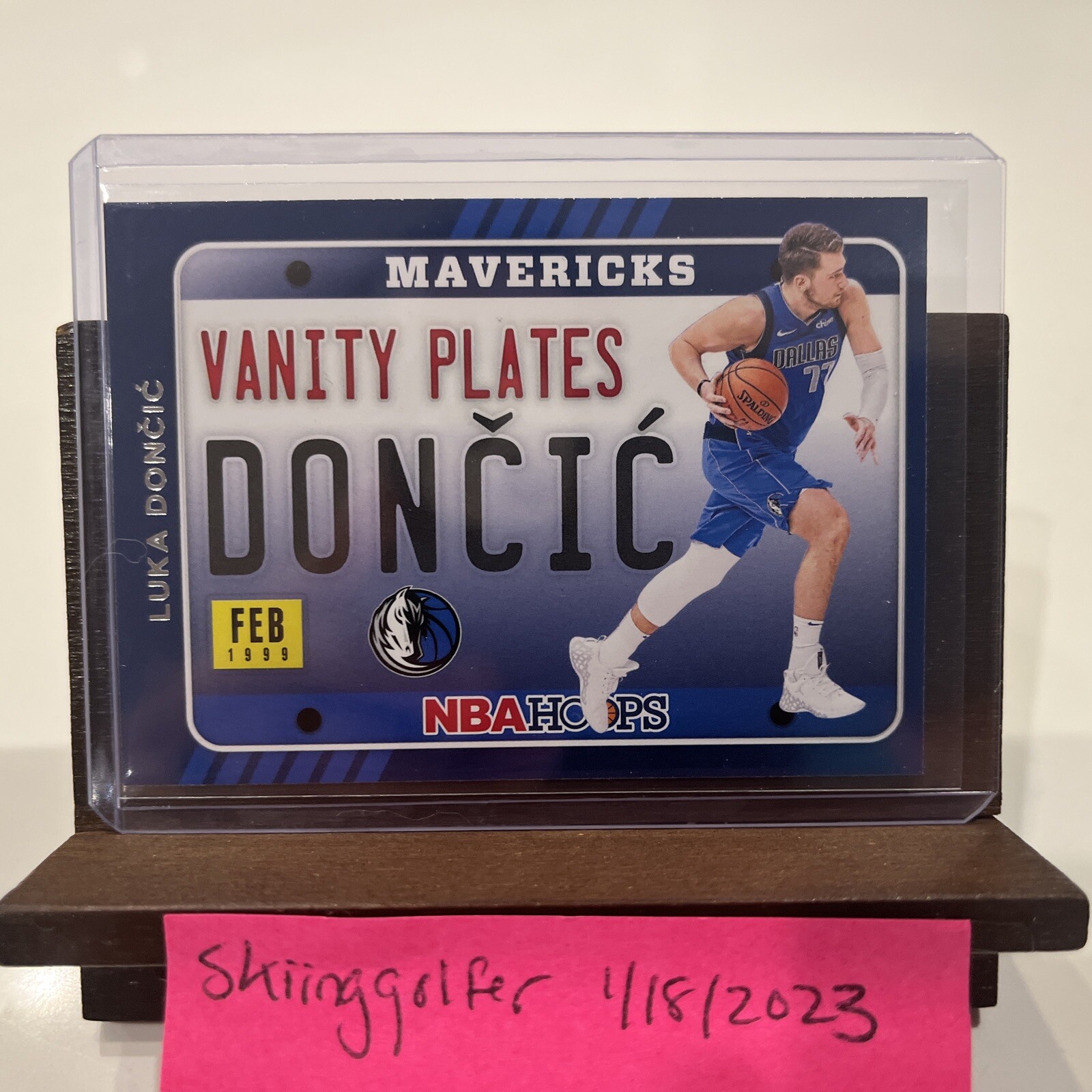 Luka Doncic Vanity Plates Insert 2020-21 NBA Hoops Dallas Mavericks | eBay