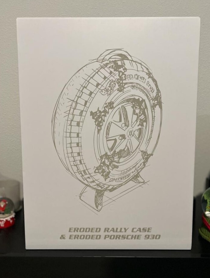 Hot Wheels x Daniel Arsham Eroded Porsche 930 and Rally Case SEALED BOX ...