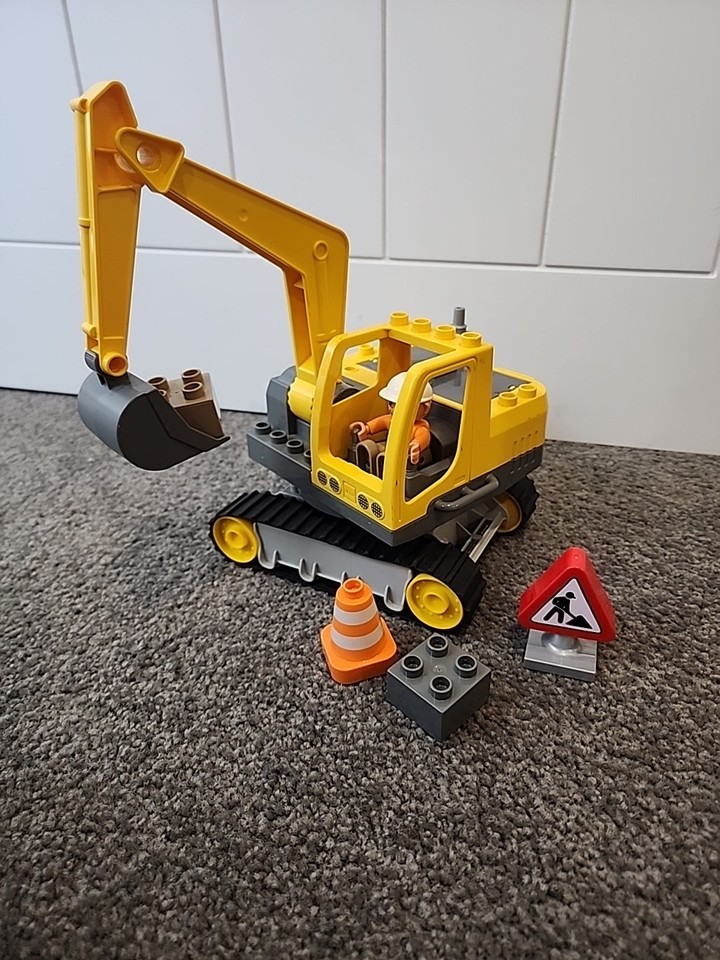Vintage Lego 2007 Duplo DIGGER Construction Set 4986 RARE HTF Excavator ...