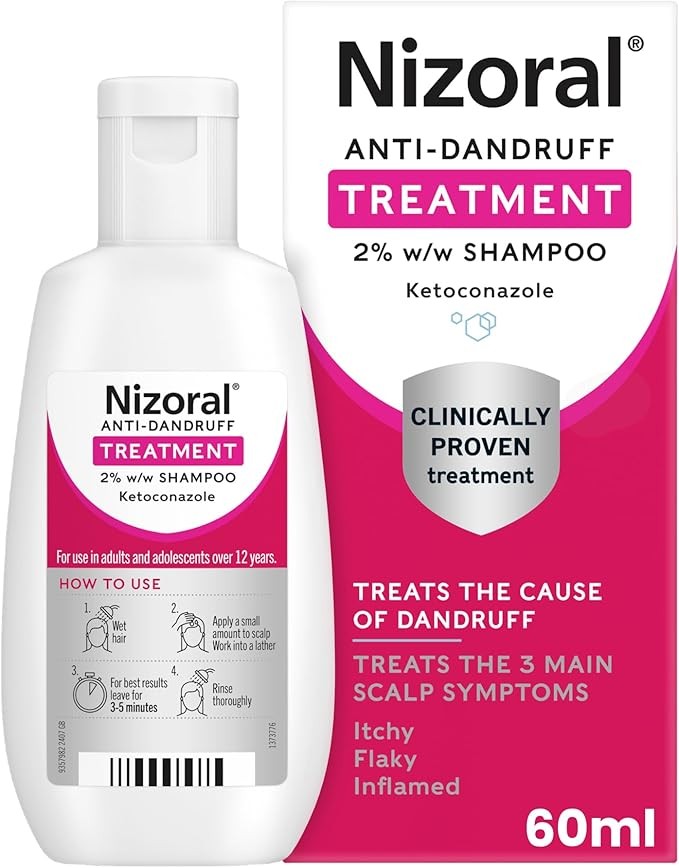 Nizoral Anti-Dandruff Treatment Shampoo, Treats and Prevents Dandruff ...