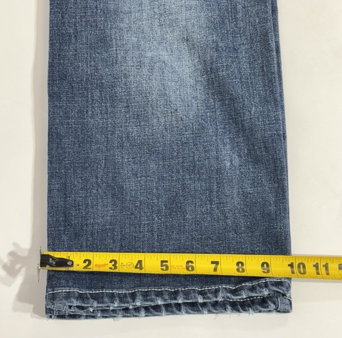 Men’s Tk Axel Jeans Sz 38x32 Slim Boot Button Flap & Embroidered Stitch Pockets | eBay