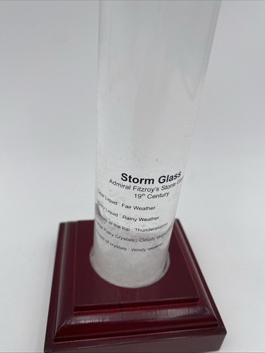 Admiral Fitzroy's Storm Glass Weather Predictor Barometer 7" Tall | eBay