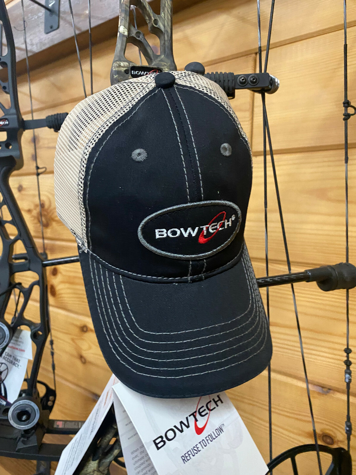 NEW Bowtech Archery BLACK LOGO Mesh -Adjustable Hat CAP Solution SS ...