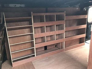 Vauxhall Vivaro Van Shelving Racking LWB Plywood System Case Storage ...