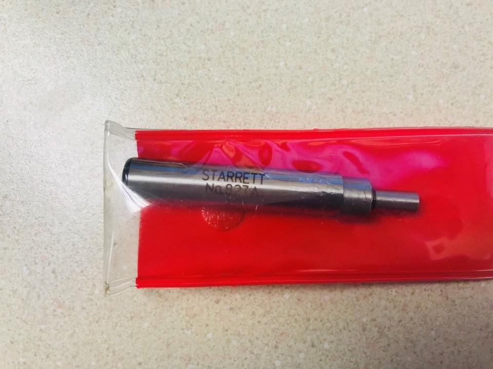STARRETT 827A SINGLE END EDGE FINDER 3/8" SHANK .200 CONTACT 53062 USA ...