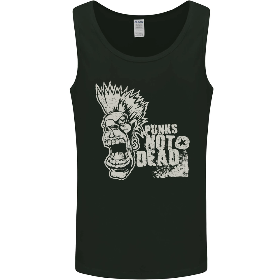 Punks Not Dead Punk Rock Music Mens Vest Tank Top | eBay