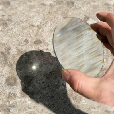 Optical Glass DIY Magnifier Convex Magnifying Glass Condenser Lens 2x ...