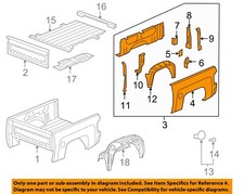 GM OEM Pick up Box-side Panel Right 15251778 for sale online | eBay