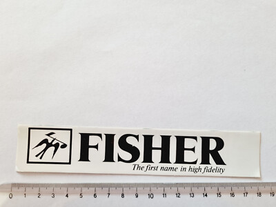 Autocollant Fisher High Fidelity Timbre Vintage 80s | eBay