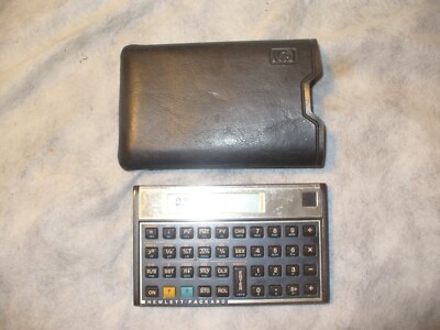 HP 12C Financial Calculator with Case – Vintage Hewlett-Packard ...