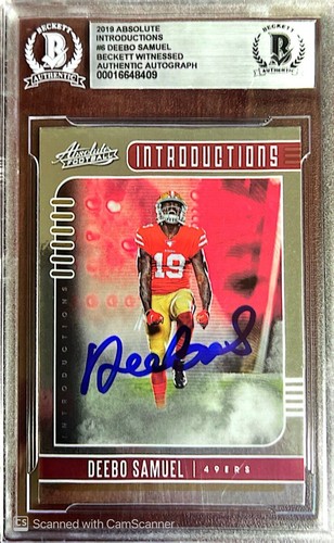 2019 Panini Absolute - Introductions Deebo Samuel #6 (RC) for sale ...