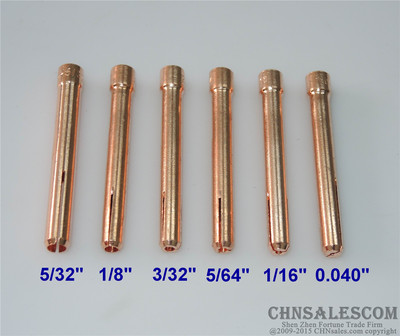 6 pcs 10N22 10N23 10N24M 10N24 10N25 54N2 Collets Tig Torch WP-17 WP-18 ...