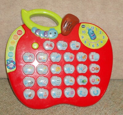 VTECH Red Apple Interactive talking Alphabet / clock / reading ...