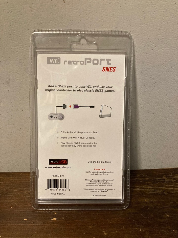 retroUSB / retrozone - SNES to Wii gamecube port adapter - New / sealed ...