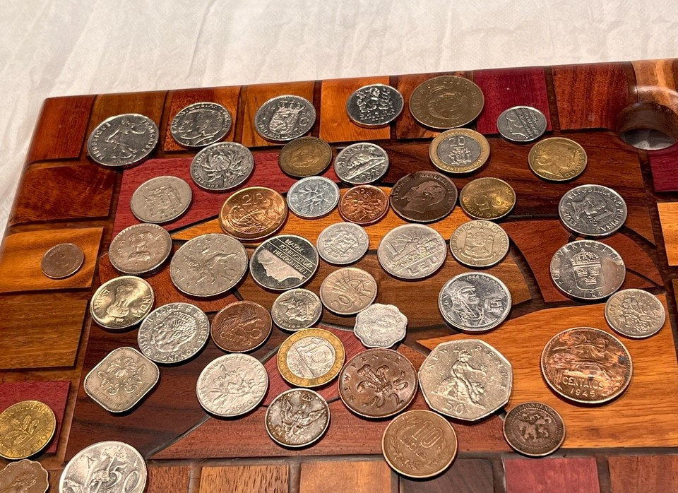 MIXED LOT OF 100 FOREIGN COINS + 10 FOREIGN PAPER BANKNOTES- | eBay