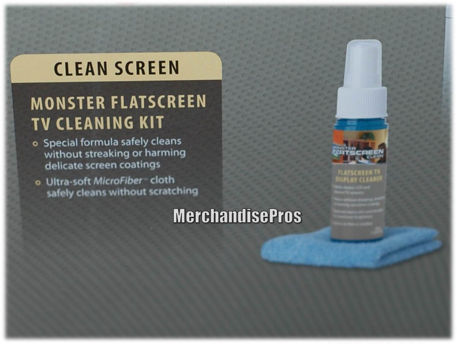 MONSTER FLATSCREEN CLEAN PACK WITH POWERCENTER 300 SURGE/SPIKE ...