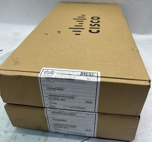 LOT 2-CISCO CP-9971-CL-CAM-K9 UNIFIED IP PHONE W/ CAMERA OPEN BOX T5-C4 ...