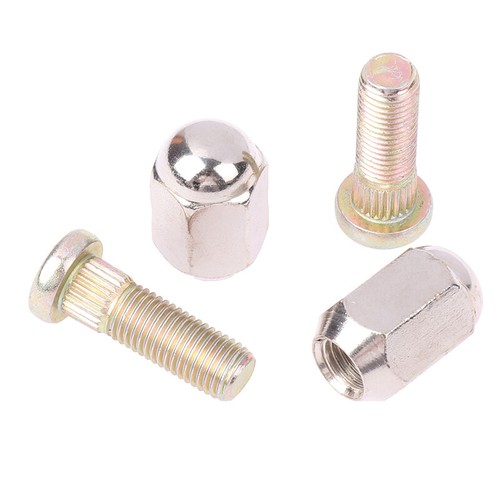 2 Set M10x1.25 Hex Nuts 10.9 STEEL Spline Screw kit For ATV Go kart UTV ...