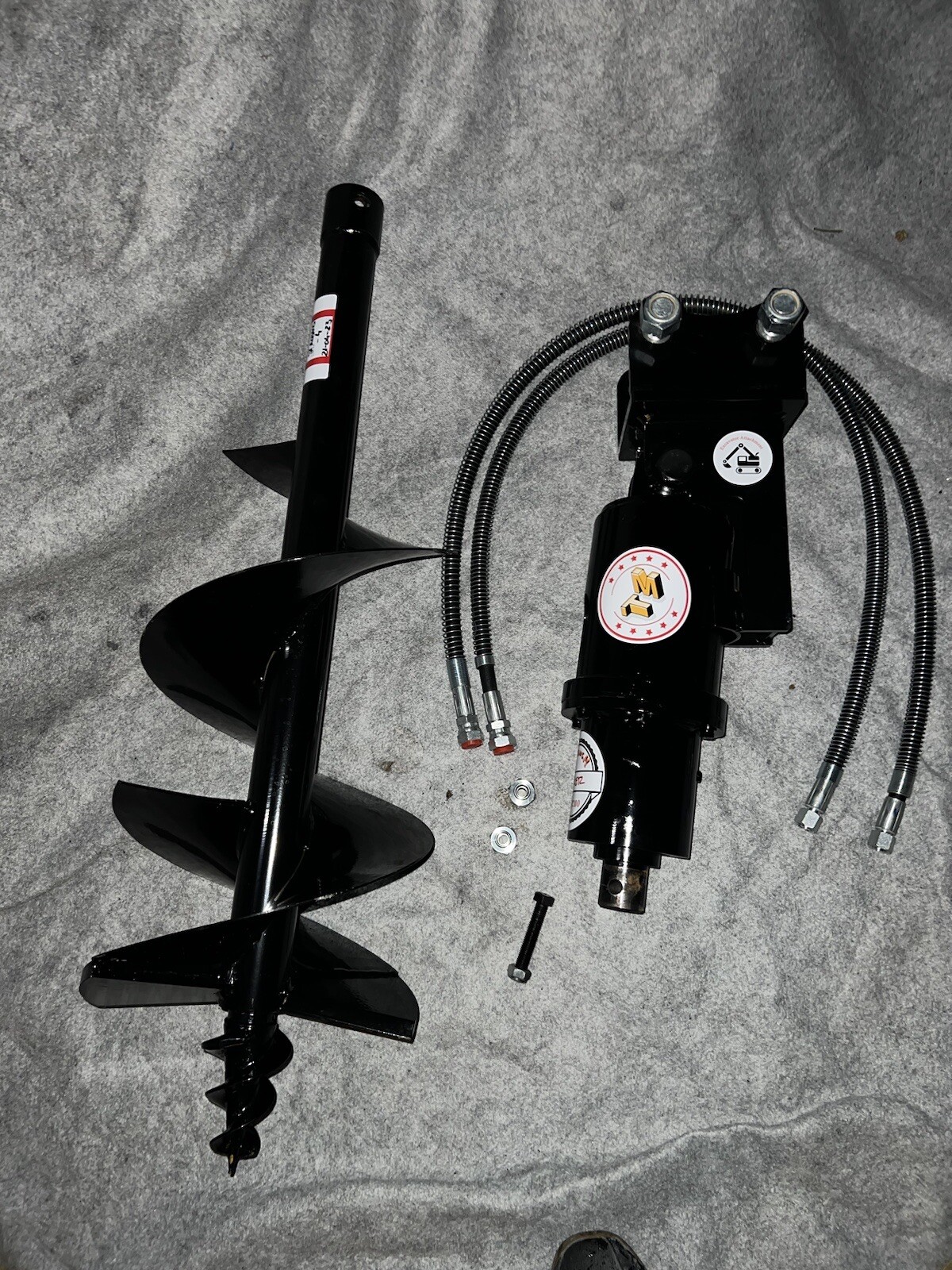 Post Hole Auger Hydraulic 30mm Pins 300mm Bit | eBay UK