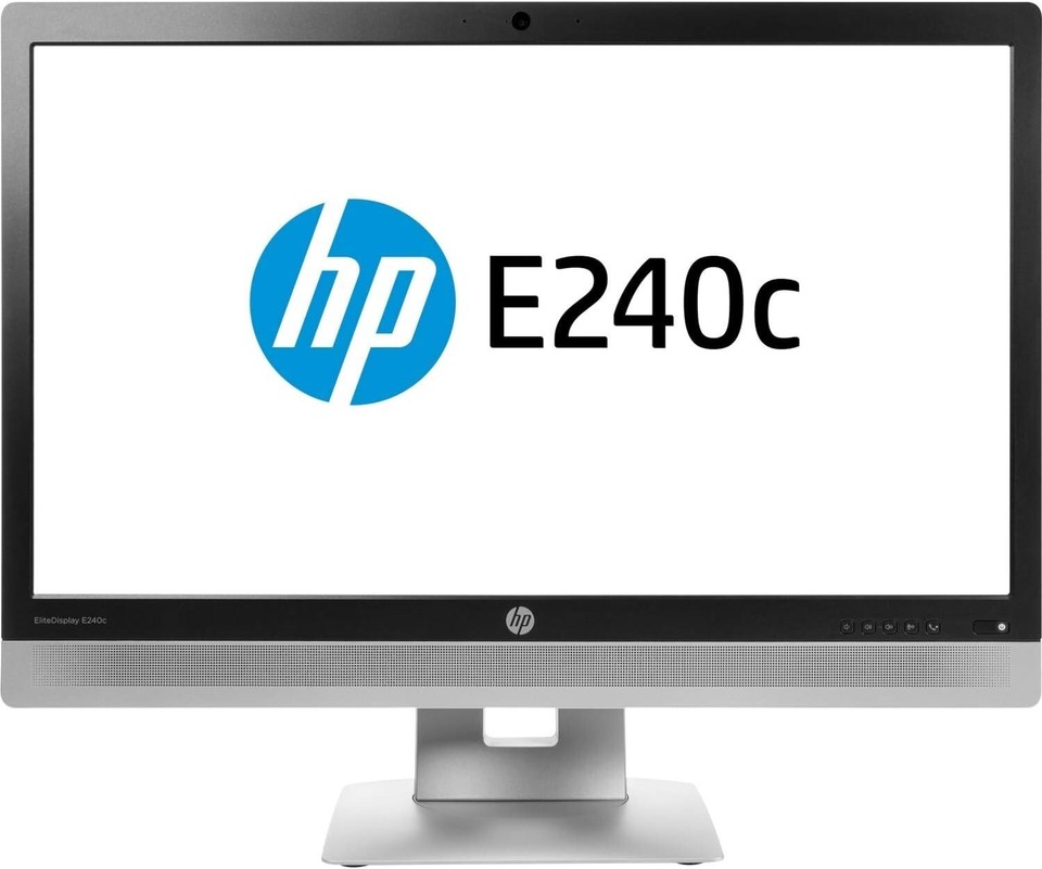 HP 24" HDMI Monitor EliteDisplay E240C 1080p FHD DisplayPort USB ...